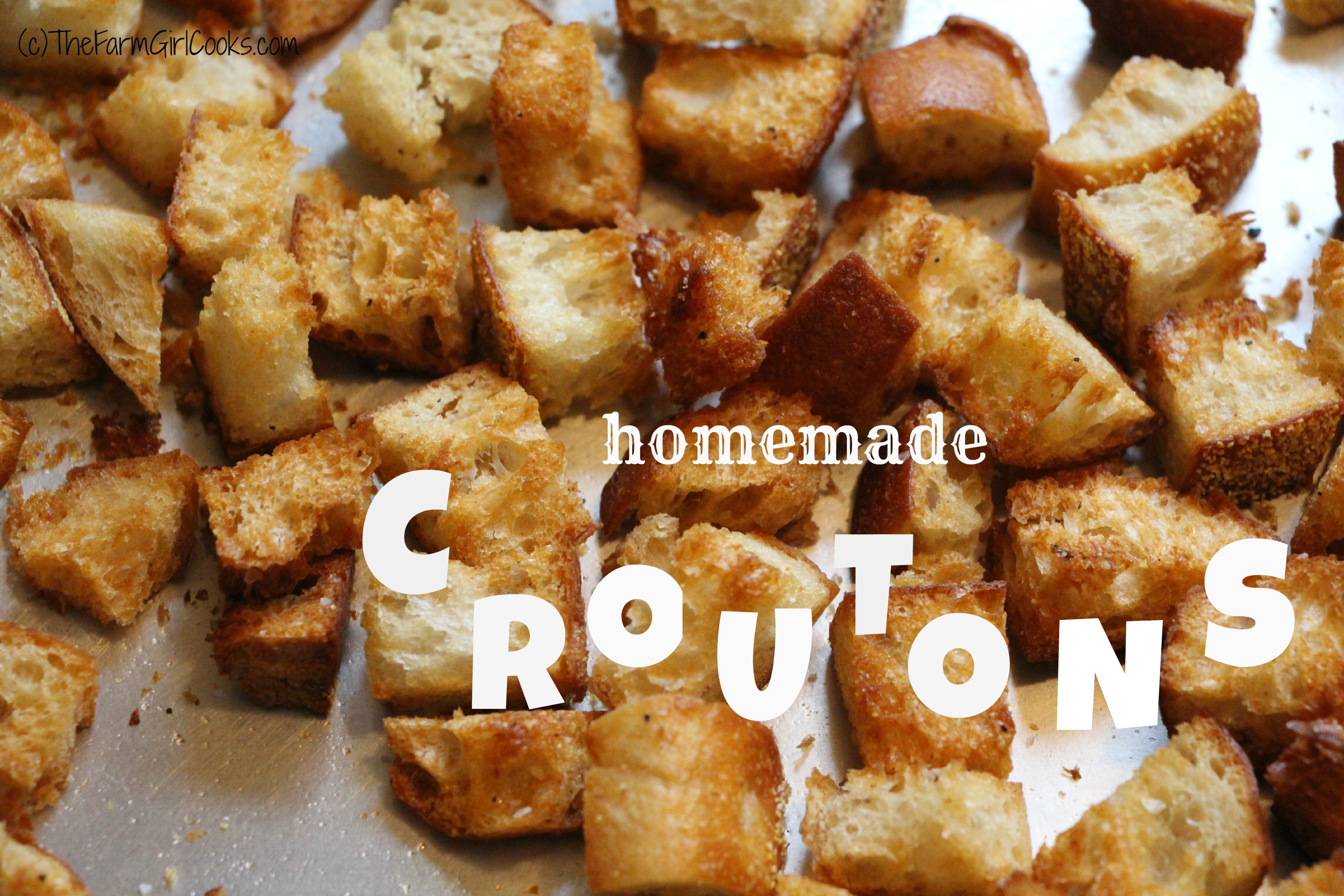 Back to Basics: Homemade Croutons - TheFarmGirlCooks