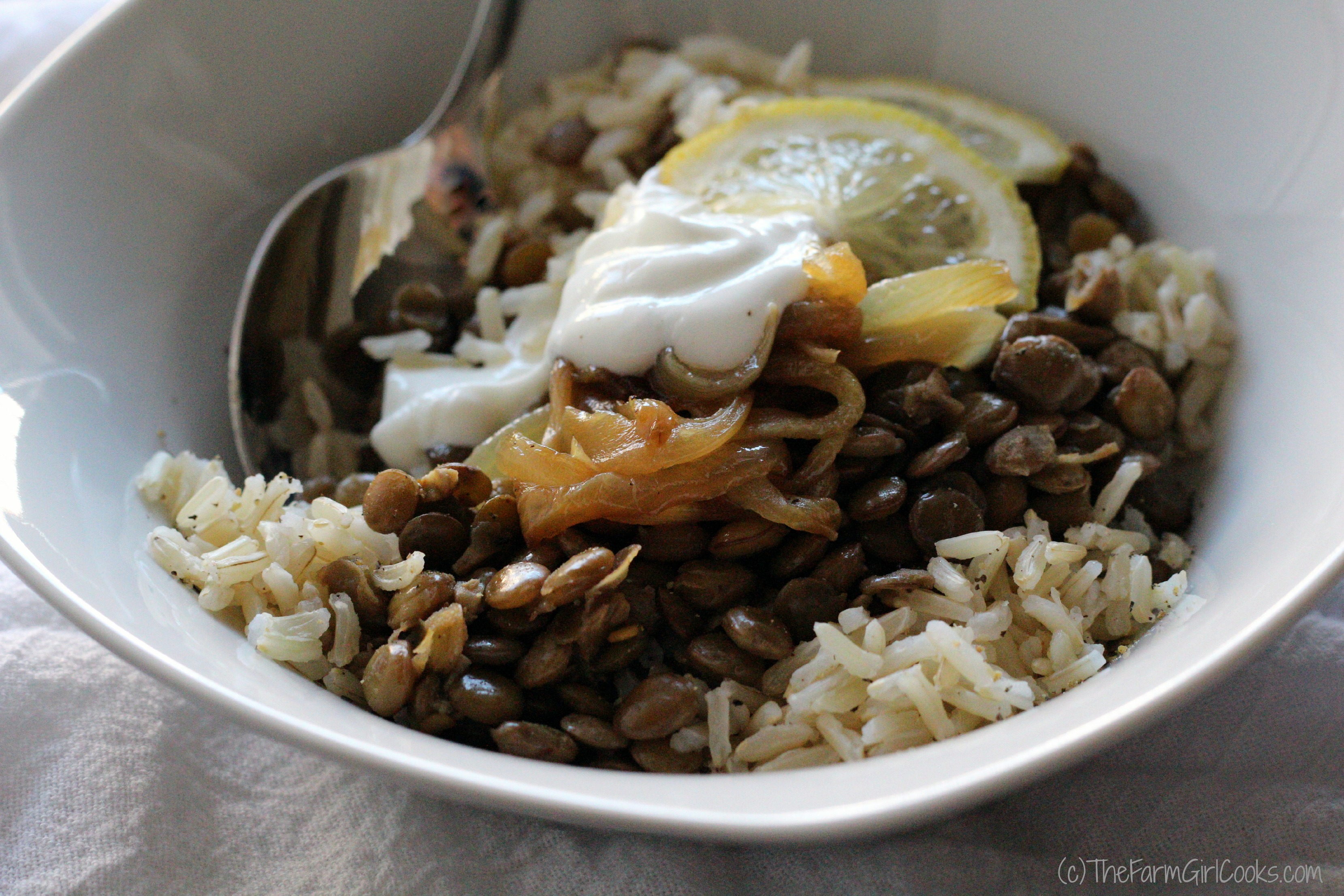 Cumin Lentils with Onions - TheFarmGirlCooks